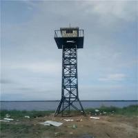 China Guard Tower four legged lattice structure hot dip galvanized surface treatment designed for long term outdoor in harsh environments for sale