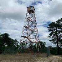 China Guard Tower four legged lattice structure hot dip galvanized surface treatment designed for long term outdoor in harsh environments for sale