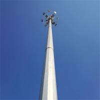 China Monopole Tower Hot Dip Galvanized Steel Structure for Telecom 4G 5G Base Station Smart City and Microwave Communication Projects for sale