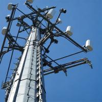 China Monopole Tower Hot Dip Galvanized Steel Structure for Telecom 4G 5G Base Station Smart City and Microwave Communication Projects for sale