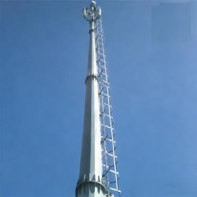 China Monopole Galvanized Steel Self Supporting Outdoor 5G 4G Satellite Landscape Telecom Tower for sale