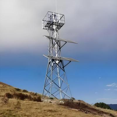 China Self supporting and guyed Radar Tower customizable height from 20 to 80 meters hot dip galvanized for long outdoor service life over 30 years for sale