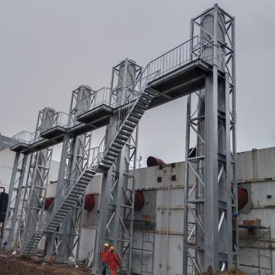 China Steel Chimney Tower for Industrial Waste Gas Emission Projects Featuring High Wind Resistance and Vibration Protection for sale