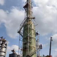 China Chimney Tower Steel Support with Custom Height and Corrosion Resistant Coating for Industrial Waste Gas Emission Systems for sale