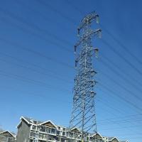 China Electric Power Tower Four Legged Lattice Angle Steel Structure Tower for High Voltage and Ultra High Voltage Power Grid for sale