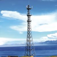 China Angle steel tower made from Q235B Q355B customizable height range 10m to 80m with hot dip galvanized surface treatment for sale
