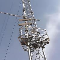 China Custom Height Hot Dip Galvanized Anemometer Tower for Wind Farm Resource Assessment and Meteorological Sensor Installation for sale