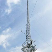 China Custom Height Hot Dip Galvanized Anemometer Tower for Wind Farm Resource Assessment and Meteorological Sensor Installation for sale
