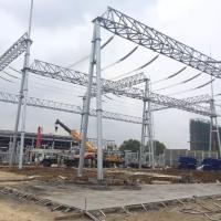 China Steel Power Structure with Hot Dip Galvanizing for Transmission Tower Substation Frame and Support Beam in Power Grid Construction for sale
