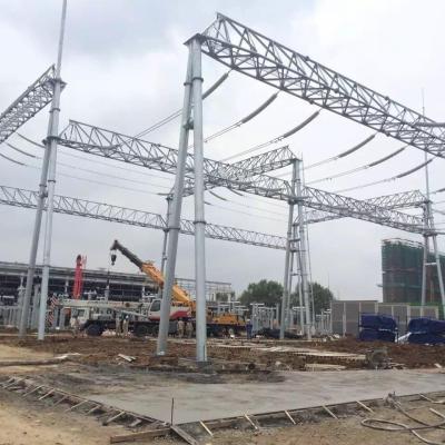 China Steel Power Structure with Hot Dip Galvanizing for Transmission Tower Substation Frame and Support Beam in Power Grid Construction for sale