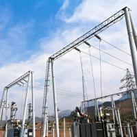 China Durable Power Structure Hot Dip Galvanized Steel Transmission Tower Substation Frame and Cross Arm Components for Power Grid Projects for sale