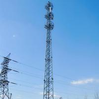 China Durable angle steel tower designed with hot dip galvanized treatment for 4G 5G signal transmission and wireless coverage in complex environments for sale
