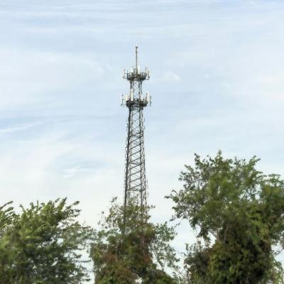 China Hot dip galvanized angle steel tower telecom tower constructed with Q235B Q355B steel materials providing excellent corrosion resistance and durability for sale