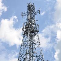 China Hot dip galvanized angle steel tower telecom tower constructed with Q235B Q355B steel materials providing excellent corrosion resistance and durability for sale