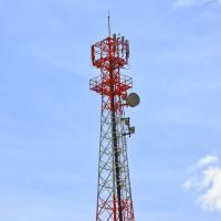 China 4 Leg Angle Steel Lattice Tower Communication Tower with Hot Dip Galvanized Treatment Thick Zinc Coating and Strong Wind Earthquake Resistance for Outdoor for sale