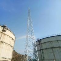 China Lightning Tower Customized Height Lightning Protection Tower from 10m to 60m with Excellent Wind Resistance and Corrosion Protection for sale