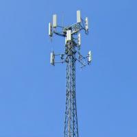 China 3-Legged Tubular Lattice 5G Cell Tower Self-Supporting Communication Tower with Hot Dip Galvanized for sale