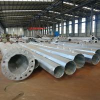China Monopole Tower made of high strength steel Q235 Q355 with tapered polygonal or circular design for telecommunication infrastructure for sale