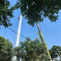China Monopole Tower Hot Dip Galvanized Single Pole Communication Tower for Telecom 4G 5G Base Station Smart City Microwave Projects for sale