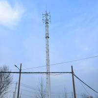 China Monopole Tower Designed for Wind Speeds up to 60 Meters per Second with Seismic Resistance Grade 8 and Service Life of 30 to 50 Years for sale