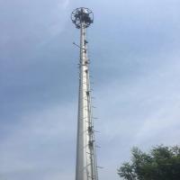 China Monopole Tower Designed for Wind Speeds up to 60 Meters per Second with Seismic Resistance Grade 8 and Service Life of 30 to 50 Years for sale