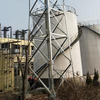 China Chimney Tower Steel Structure with High Stability and Corrosion Resistance for Industrial Exhaust Chimneys and Flue Pipes for sale