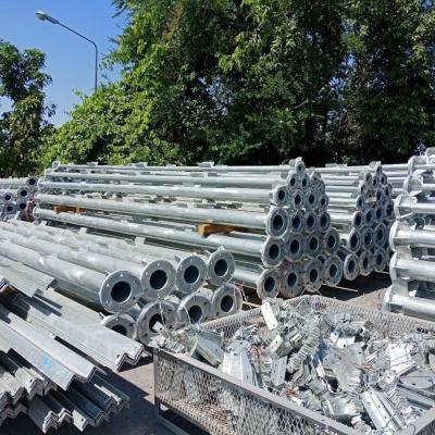 China Hot Dip Galvanized Tube Pipe Tubular Self Supporting Steel Lattice Antenna Telecom Communication steel monopole telecom tower for sale