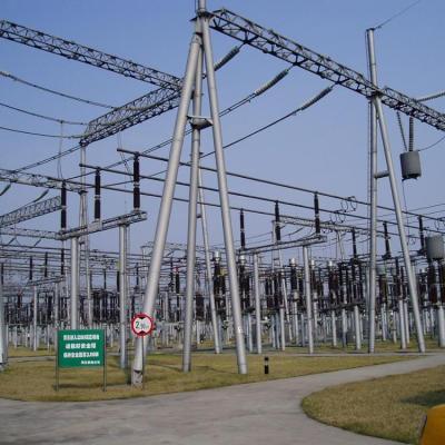 China Steel Power Structure for Power Transmission and Substation Projects Featuring Hot Dip Galvanized Anti Corrosion Treatment for sale