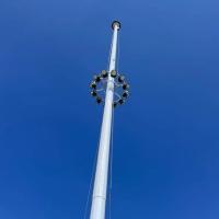 China Floodlight Tower Configurable with Four to Sixteen High Power LED or Metal Halide Floodlights for Wide Area Illumination for sale