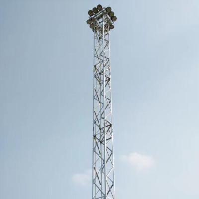 China Floodlight Tower High Mast Lighting Tower with Customizable Steel Material and Height for Various Outdoor Environments for sale