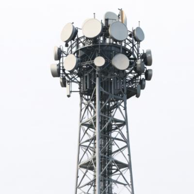 China Long lasting Hot dip galvanized steel tube tower featuring superior corrosion resistance and structural strength for outdoor industrial for sale