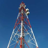 China Steel tube tower fabricated with galvanized steel tubes offering long service life and minimal maintenance requirements for sale