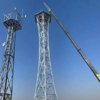 China Customizable Radar Tower with hot dip galvanized steel construction height 20 to 80 meters designed for stable radar signal reception for sale
