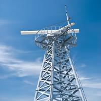China Radar Tower customizable height and platform size with hot dip galvanized anti corrosion surface treatment for long lasting outdoor for sale