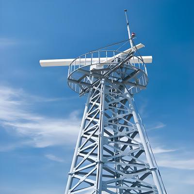China Radar Tower customizable height and platform size with hot dip galvanized anti corrosion surface treatment for long lasting outdoor for sale