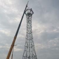 China Radar Tower customizable height and platform size with hot dip galvanized anti corrosion surface treatment for long lasting outdoor for sale
