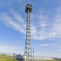 China Hot dip galvanized steel tube tower with four column angle steel structure designed to withstand harsh climate and coastal environments for sale