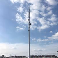 China Q235/Q355/Q420 30m Self-Supporting Steel Monopole Tower for Telecom Communication & Wifi for sale