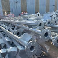 China Monopole Tower Customizable Height 10 to 60 Meters Hot Dip Galvanized Telecom Tower for Wind Speeds up to 60 Meters per Second for sale