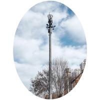 China Monopole Tower Hot Dip Galvanized Telecom Tower with Long Service Life Over 30 Years and Fast Delivery Within 30 Days for sale