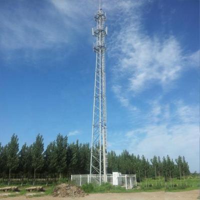 China Steel tube tower constructed from steel materials with hot dip galvanized coating ensuring long service life and rust prevention for sale