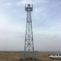 China Hot dip galvanized angle steel tower with strong wind and earthquake resistance ensuring telecommunication infrastructure for sale