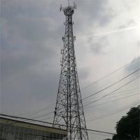 China Durable angle steel tower designed with hot dip galvanized anti corrosion process suitable for 4G 5G radio and television signal expansion for sale
