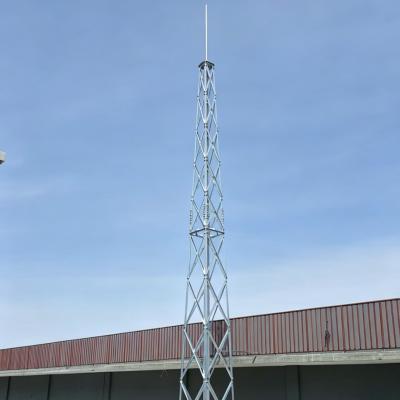 China Durable Lightning Tower Hot Dip Galvanized Steel Structure Lightning Protection Tower with Anti Corrosion Surface Treatment for Industrial Safety for sale