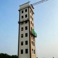 China Training Tower Four Legged Lattice Steel Structure with Climbing Ladder and Rescue Platform for Fire Brigade Training for sale