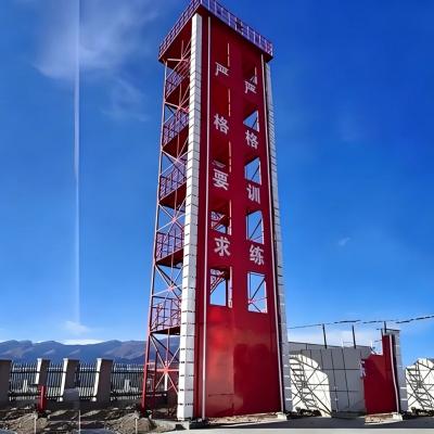China Training Tower Fire Fighting Exercise Tower with Stable Four Legged Steel Frame and Hot Dip Galvanized Surface Treatment for sale
