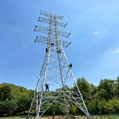 China Electric Power Tower Hot Dip Galvanized Steel Transmission Tower with Customizable Height and Voltage Grade for Power Transmission for sale
