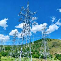 China Electric Power Tower Transmission Line Steel Tower Hot Dip Galvanized Four Legged Lattice Structure with Strong Load Capacity for sale