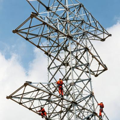 China Electric Power Tower Transmission Line Tower with Customizable Height and Voltage Grade Hot Dip Galvanized Steel Structure for sale