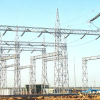 China Power Structure steel transmission tower and substation frame components with hot dip galvanized treatment for durability for sale
